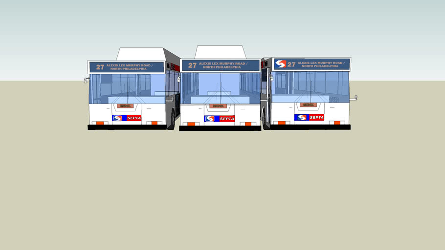 3 New SEPTA Buses | 3D Warehouse
