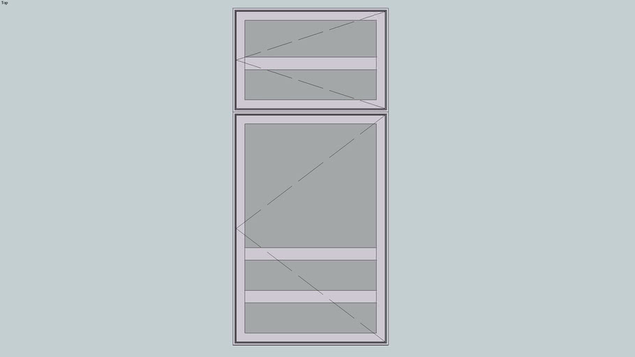 Marvin Modern Casement Push Out 2-High Window Assembly | 3D Warehouse