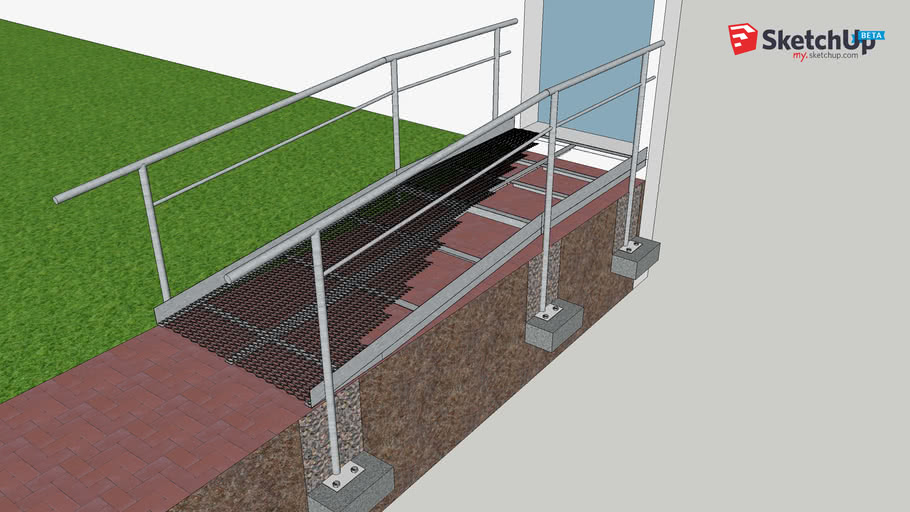 Galvanised Steel Ramp | 3D Warehouse