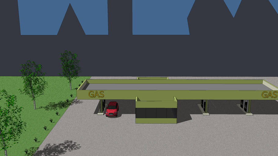 gas station | 3D Warehouse