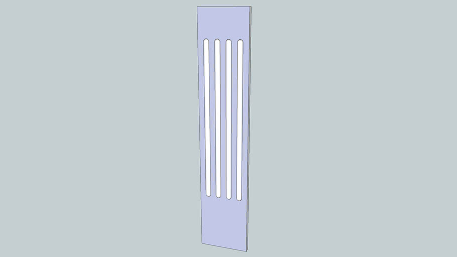 flat flutes column | 3D Warehouse