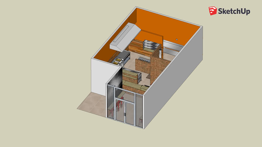 Pizza Shop layout Gardenia | 3D Warehouse