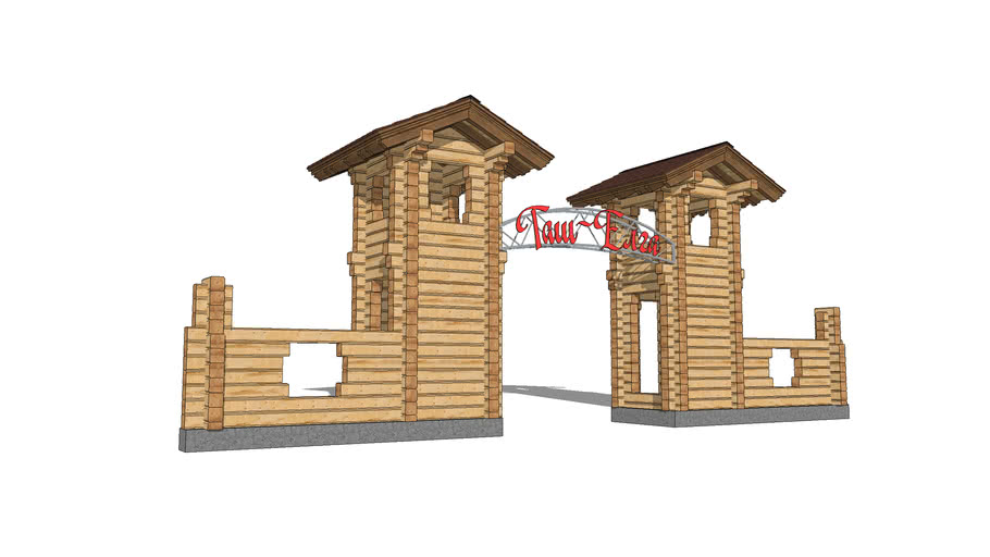summer camp gate | 3D Warehouse