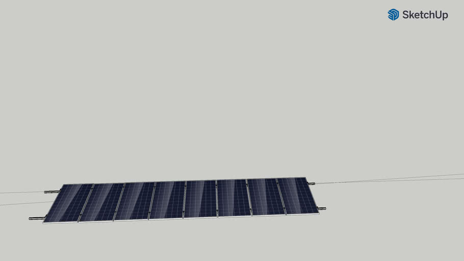 Montaje panel fv en rieles-fao | 3D Warehouse