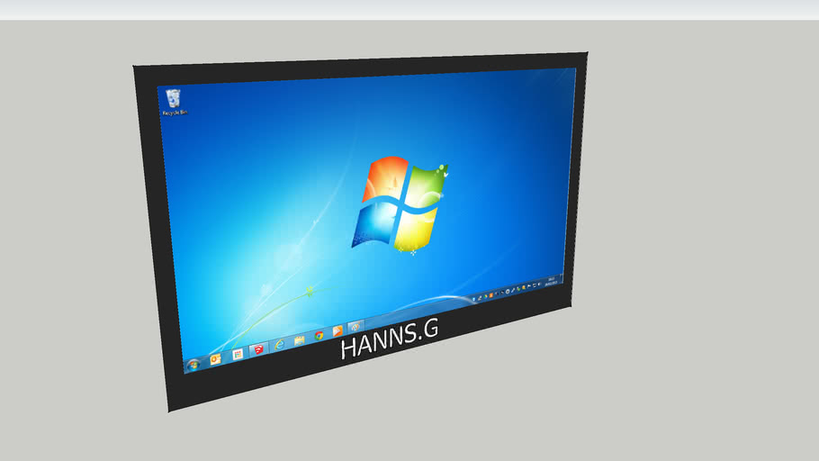 Basic Hanns G screen | 3D Warehouse