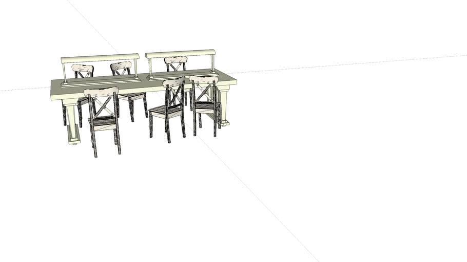 Table, Chair and Light Combination for library | 3D Warehouse