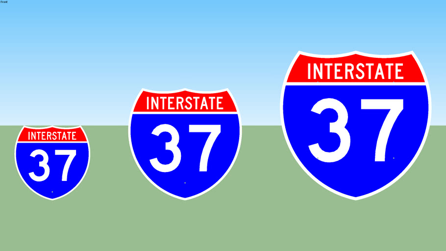 Interstate 37 Sign | 3D Warehouse