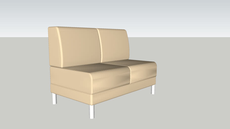 Banquette (split seat, back) | 3D Warehouse
