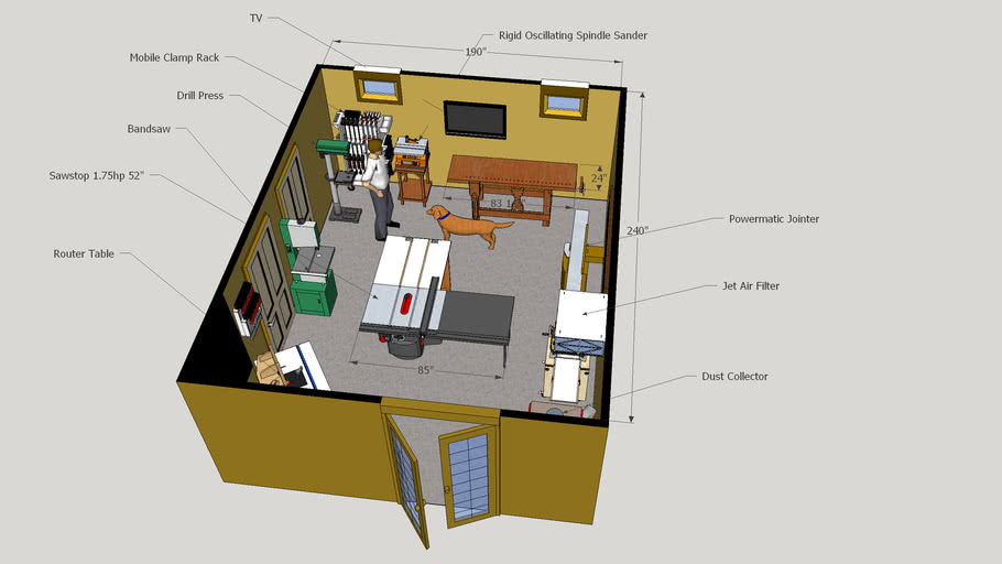 My First Shop Layout | 3D Warehouse