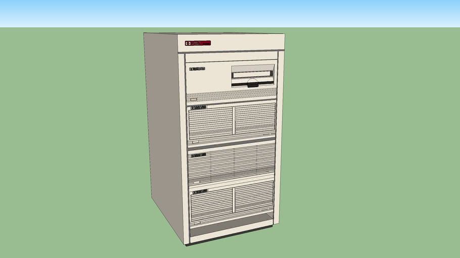 HP 9000 rack-mounted server system | 3D Warehouse