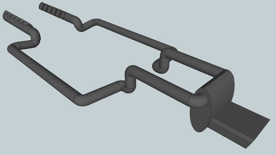 H-Design Vortex Kit Car Exhaust | 3D Warehouse