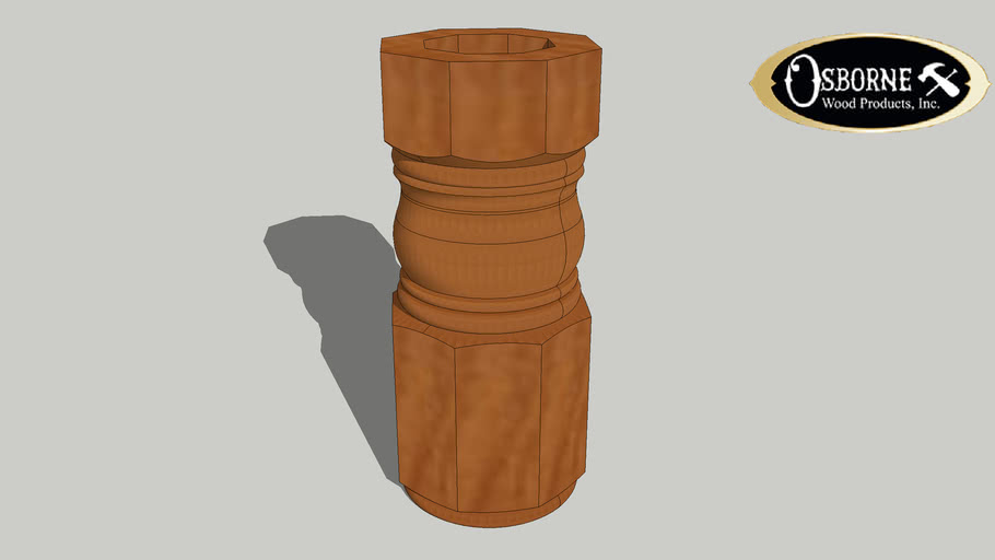 Large Traditional Pedestal | 3D Warehouse