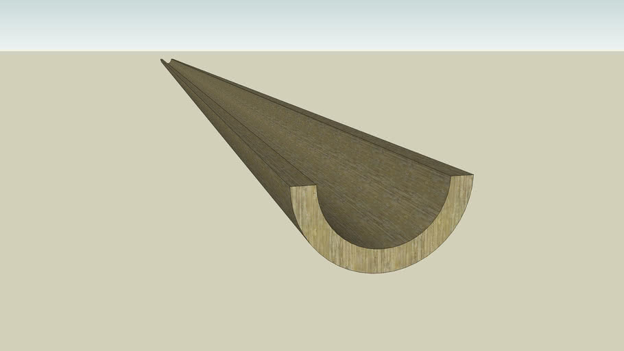 Wooden gutter | 3D Warehouse