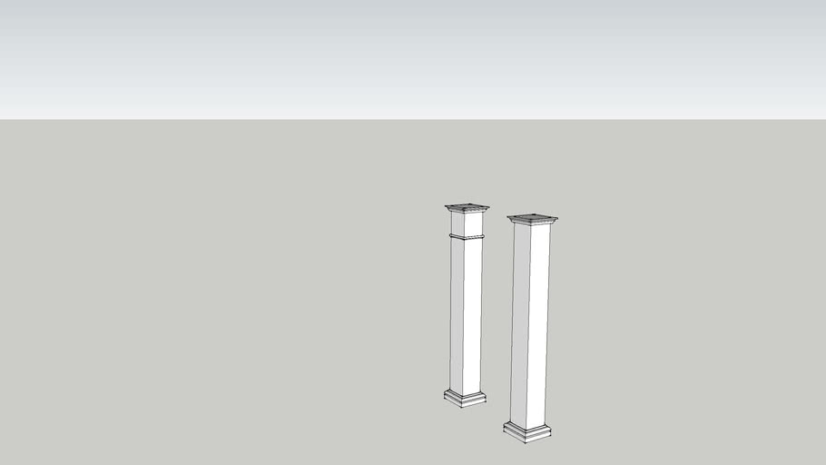 Tuscan Square Column | 3D Warehouse