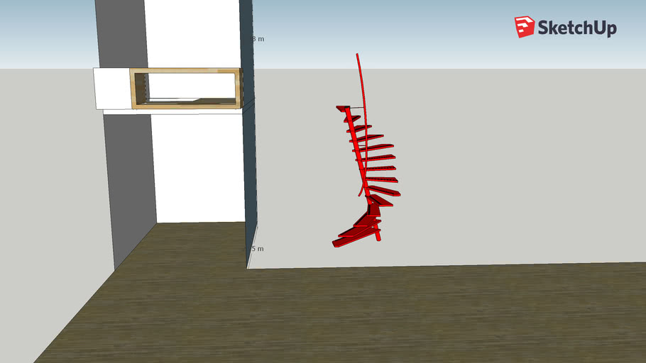 1m2 stair clockwise | 3D Warehouse