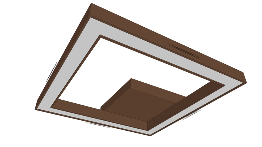 PLAFON LED USINA 19260/41LED3 POLY 32,8W 3000K 410X410X65MM | 3D Warehouse