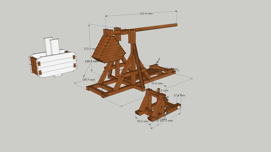 trebuchet dan mangonel | 3D Warehouse