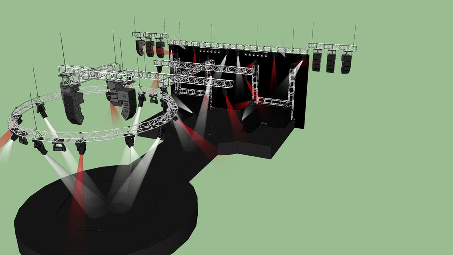 concert stage final | 3D Warehouse