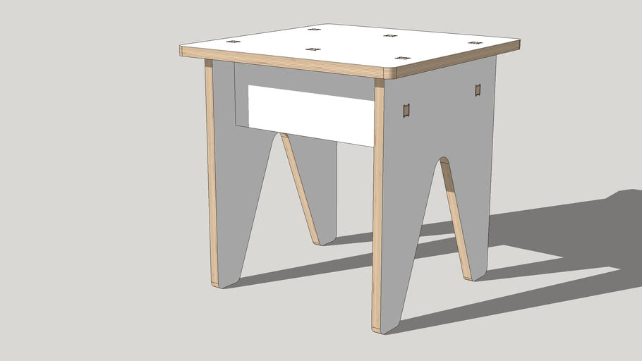 Low CNC Stool | 3D Warehouse