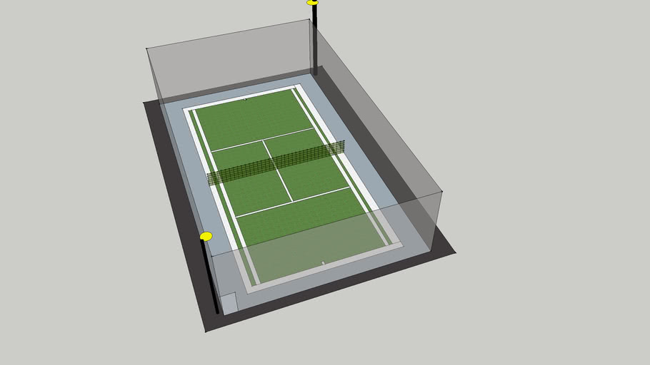 Simple tennis court | 3D Warehouse