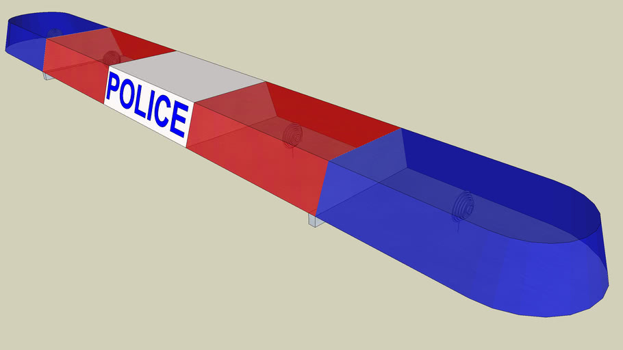 Police Light Bar 1 | 3D Warehouse