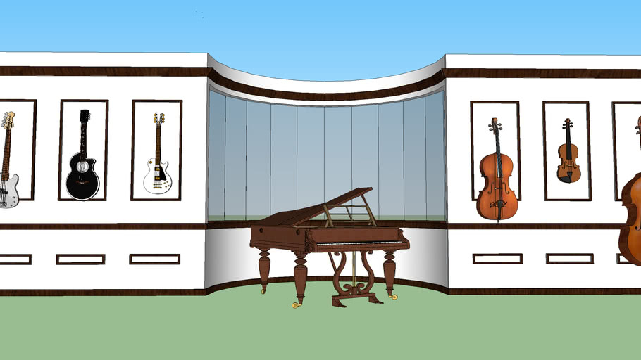 music room wall | 3D Warehouse