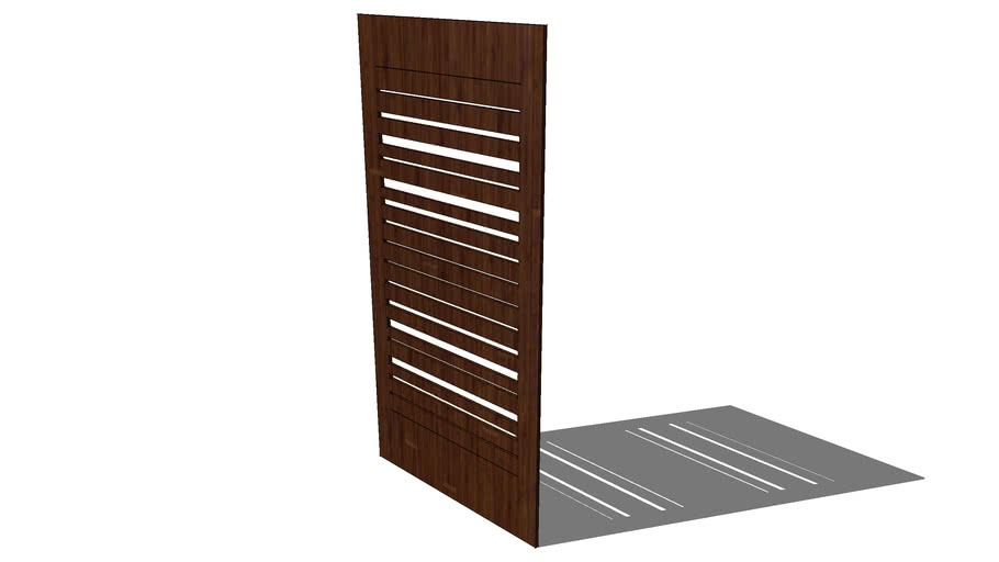 QRD P19 Slat Panel | 3D Warehouse