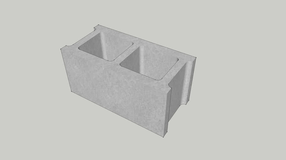Stretcher CMU 8' x 16' x 8' | 3D Warehouse