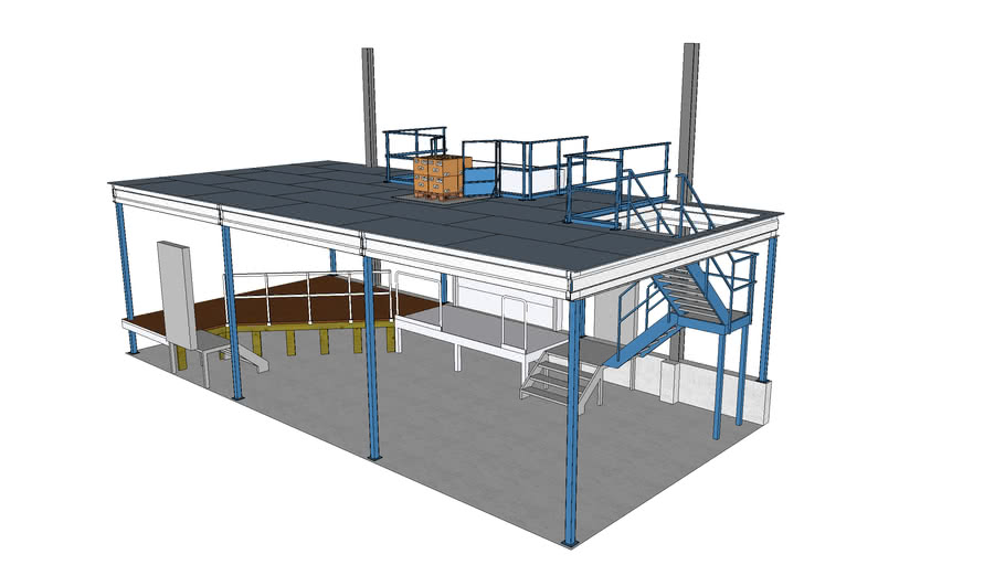 Platsanpassad entresolplan | 3D Warehouse