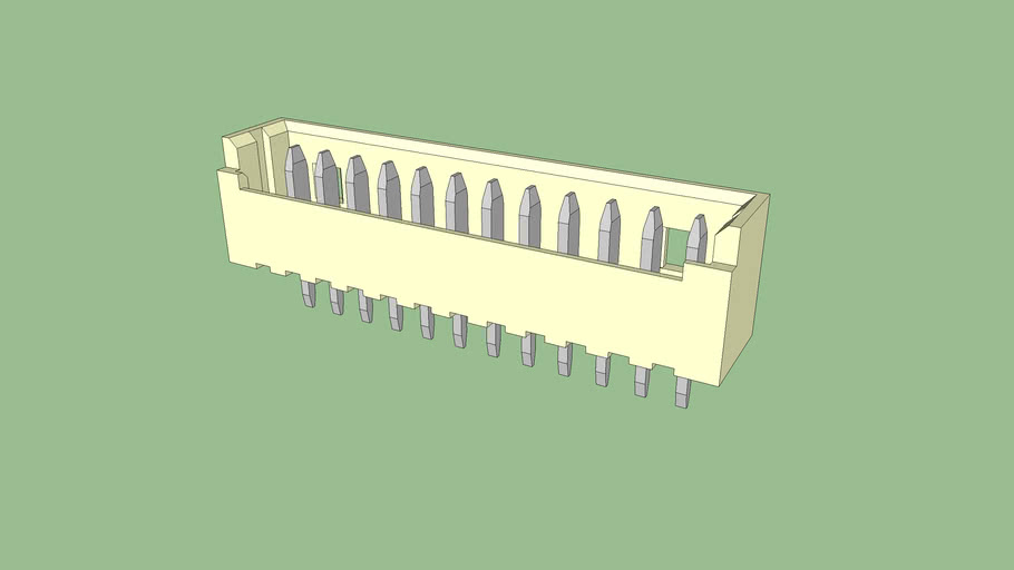 MOLEX 53047-0410-12 CONNECTOR, HEADER, THT, 1.25MM, 12WAY | 3D Warehouse