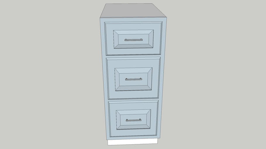 3 door base cabinet | 3D Warehouse