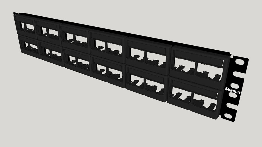 Panduit Unloaded Patch Panel (CPPL48WBLY) | 3D Warehouse