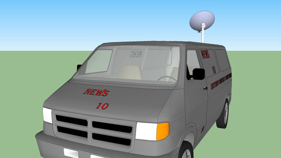 Sketchup County News Van | 3D Warehouse