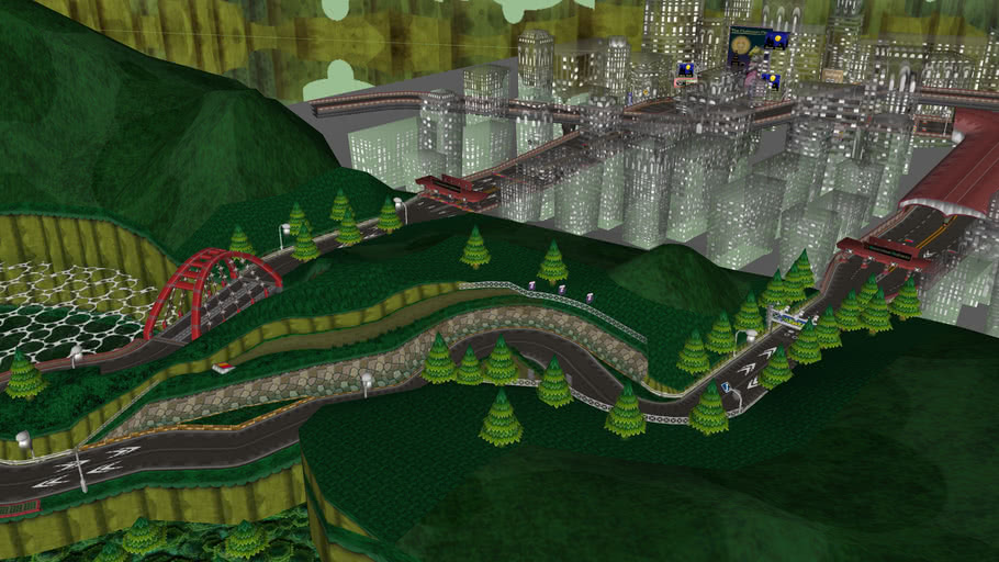 Mario Kart Wii - Moonview Highway | 3D Warehouse