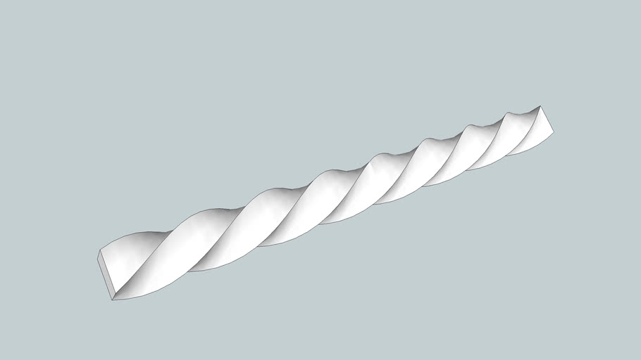 Twisted square bar 01 | 3D Warehouse