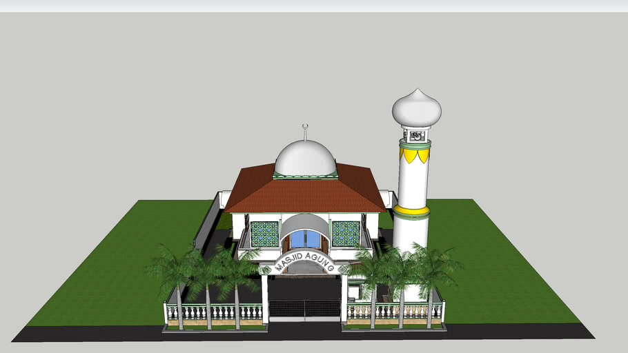 Masjid Mushola Mosque with Tower menara | 3D Warehouse