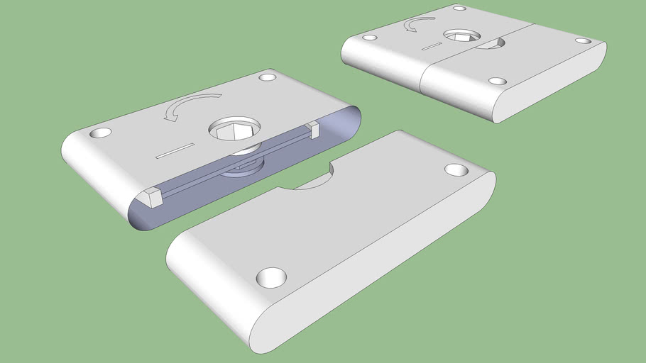 Coffin Lock / Roto Lock | 3D Warehouse