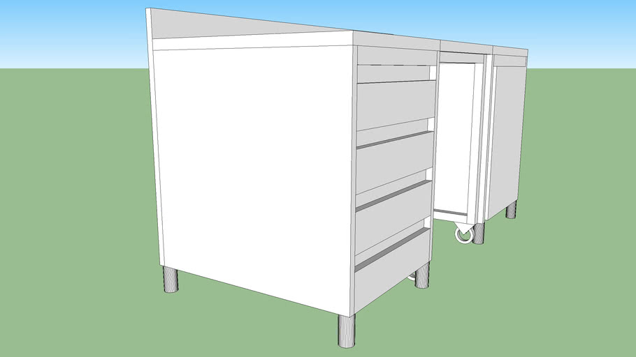 Inspection Desk LE2036 | 3D Warehouse