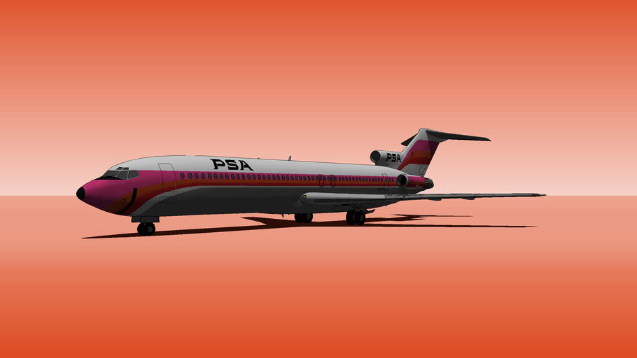 Boeing 727-214 Pacific Southwest Airlines PSA N533PS]. | 3D Warehouse