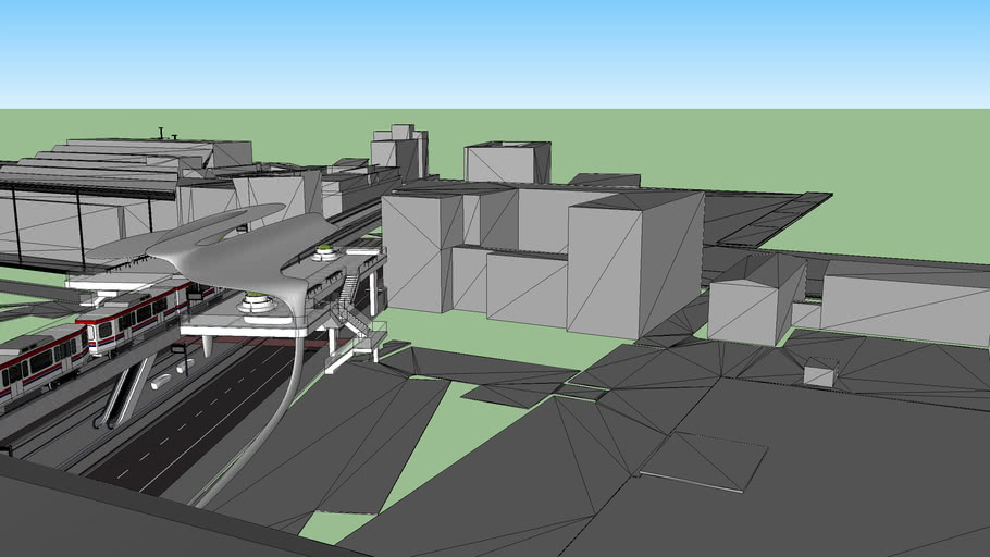 functional modern station | 3D Warehouse