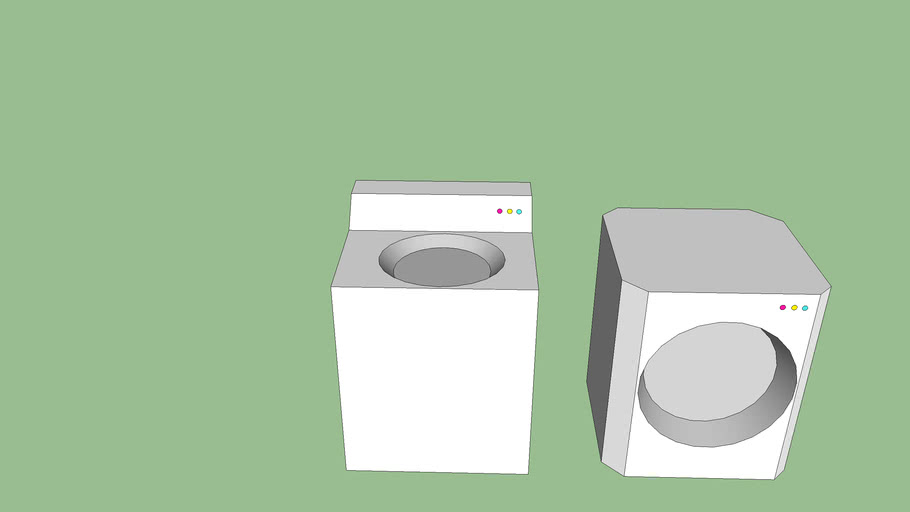 Inspiring Washing Machine And Dryer | 3D Warehouse