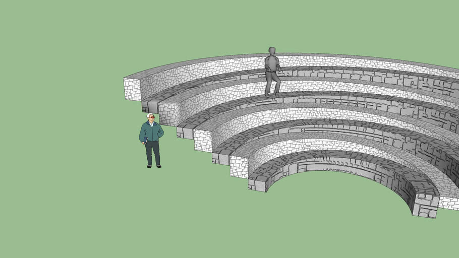 Ramp and Stairs (Sitting purpose) | 3D Warehouse