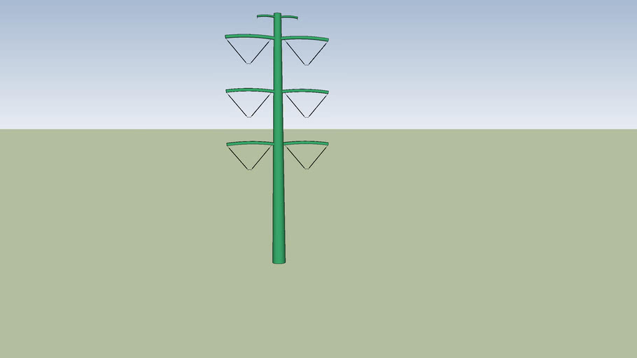 500 KV Power Line Tower with Six Wires | 3D Warehouse