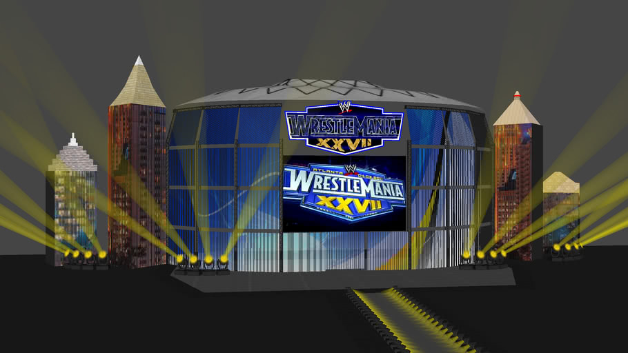 WWE WrestleMania 27 HD Stage Concept #1 | 3D Warehouse