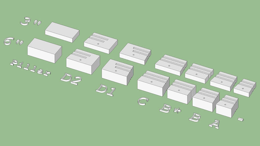 Techo-Bloc Mini-Creta Retaining Wall Blocks | 3D Warehouse