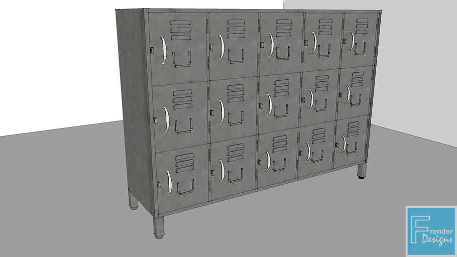 15-door locker | 3D Warehouse