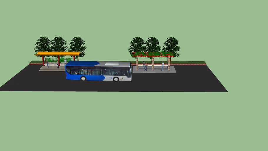 Halte bus | 3D Warehouse