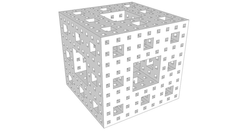 Menger sponge | 3D Warehouse