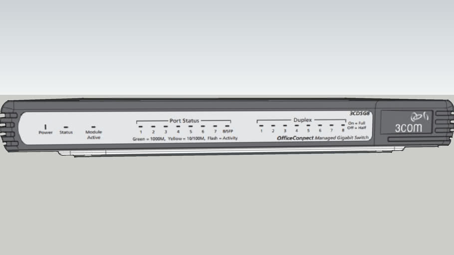 3Com Office Connect 3CDSG8 | 3D Warehouse