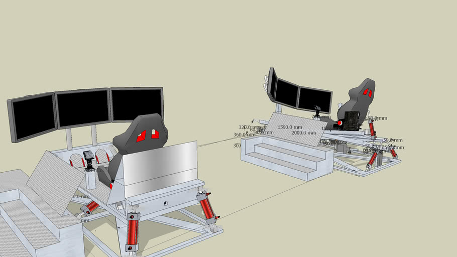 6-DOF Motion platform | 3D Warehouse